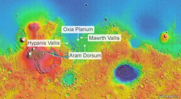 Pourquoi le choix d’Oxia Planum pour le rover ExoMars - APM ...