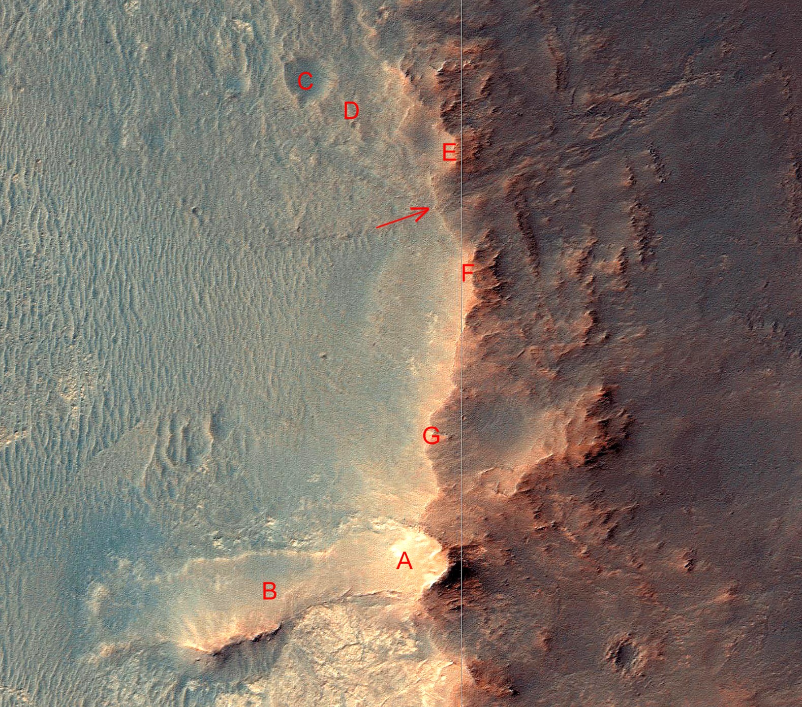 Opportunty à vu le haut de Perseverance Valley. - APM – Association ...