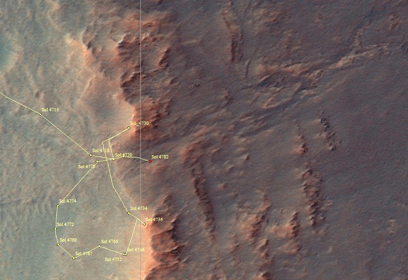 Opportunity a commencé sa descente dans Perseverance Valley - APM ...